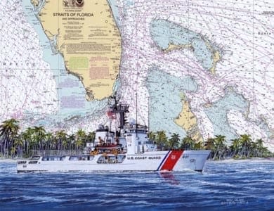 USCGC VALIANT (WMEC-621) - Chart Art Prints