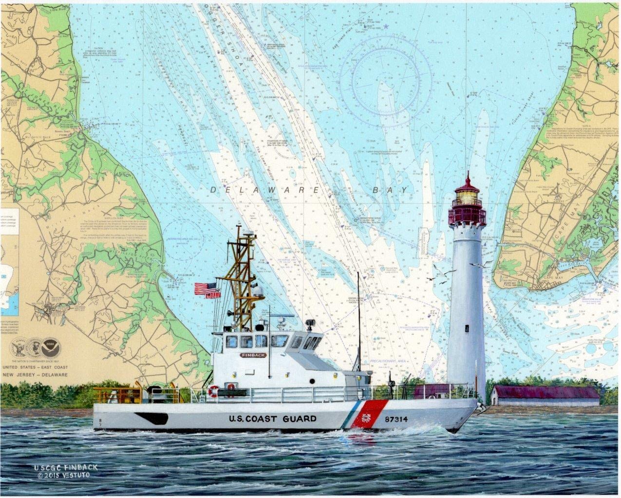 Coast Guard Cutters - Chart Art Prints
